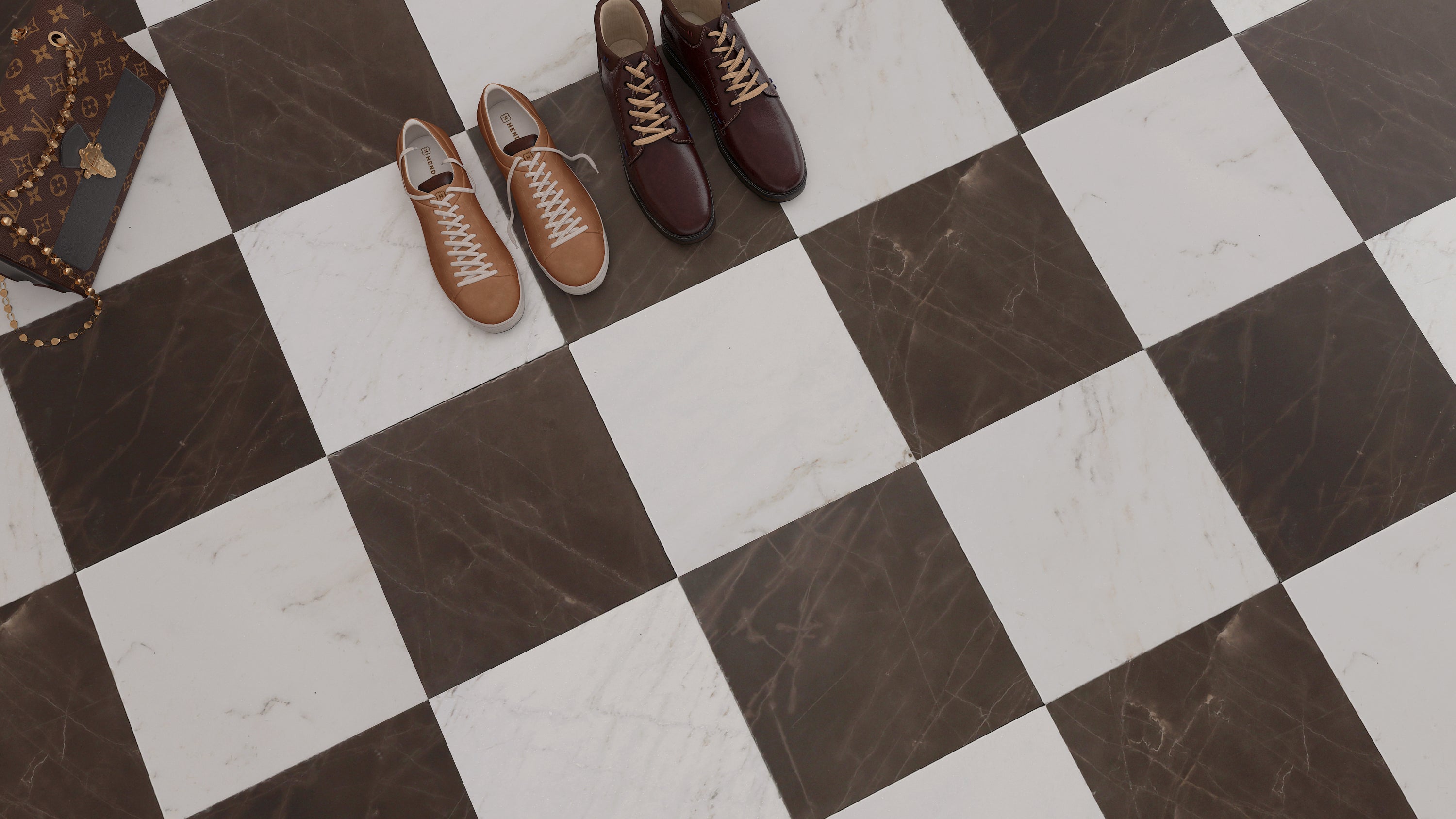 Avant Garde 12x12 Espresso Modern Tumbled Square Tile – Stone Products ...