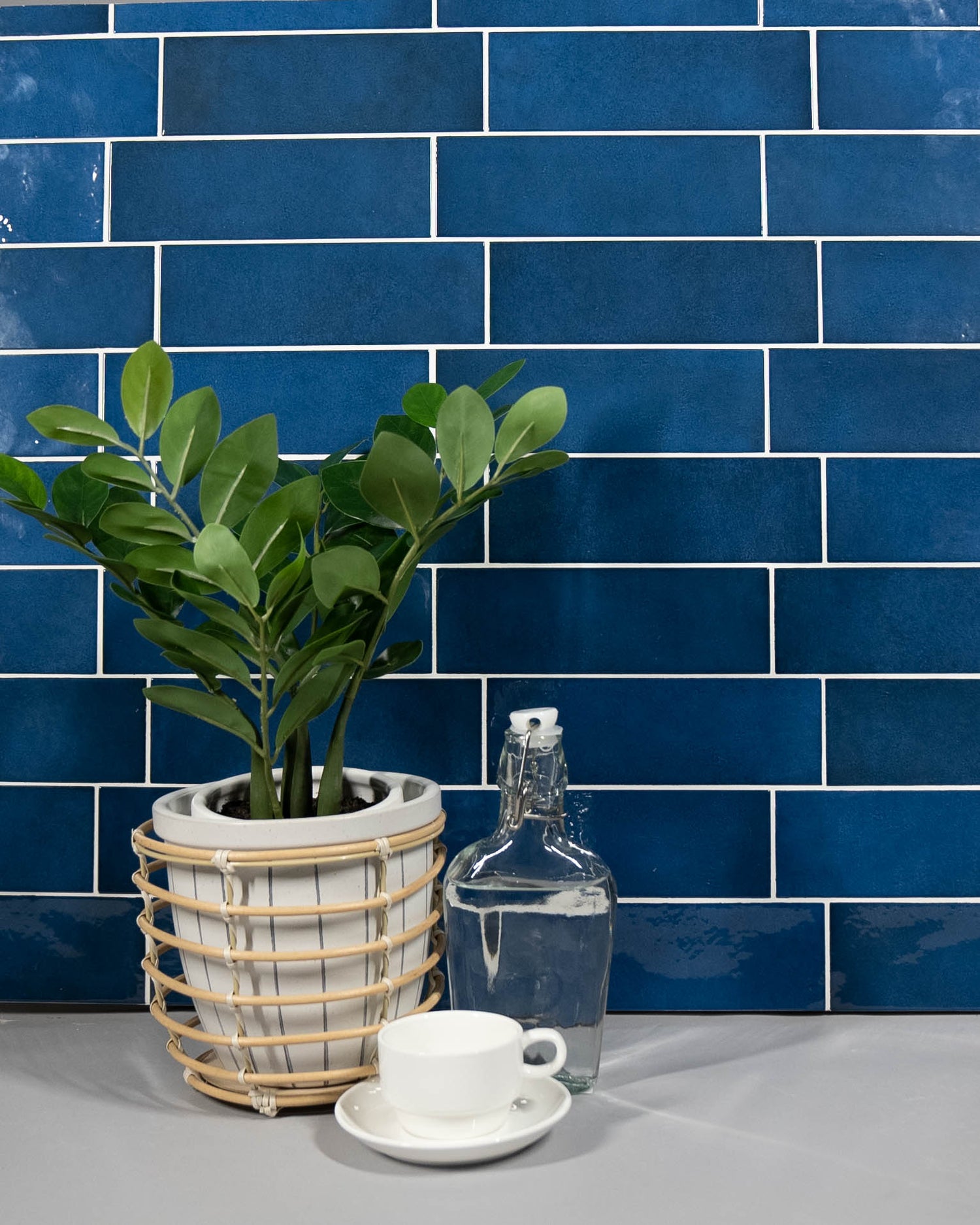 Country 2.5x8 Blue Glossy Rectangle Tile – Stone Products Unlimited