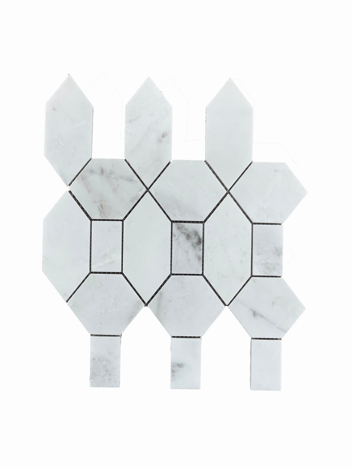 Daphne White Polished Large Octagon Mosaic – Stone Products Unlimited