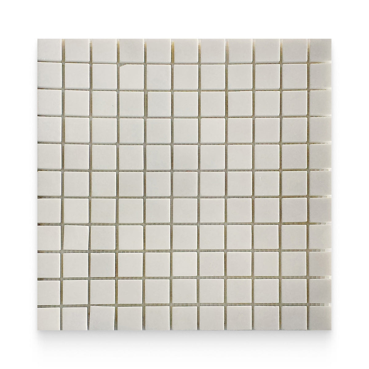 1x1 Thassos White Polished Square Mosaic – Stone Products Unlimited
