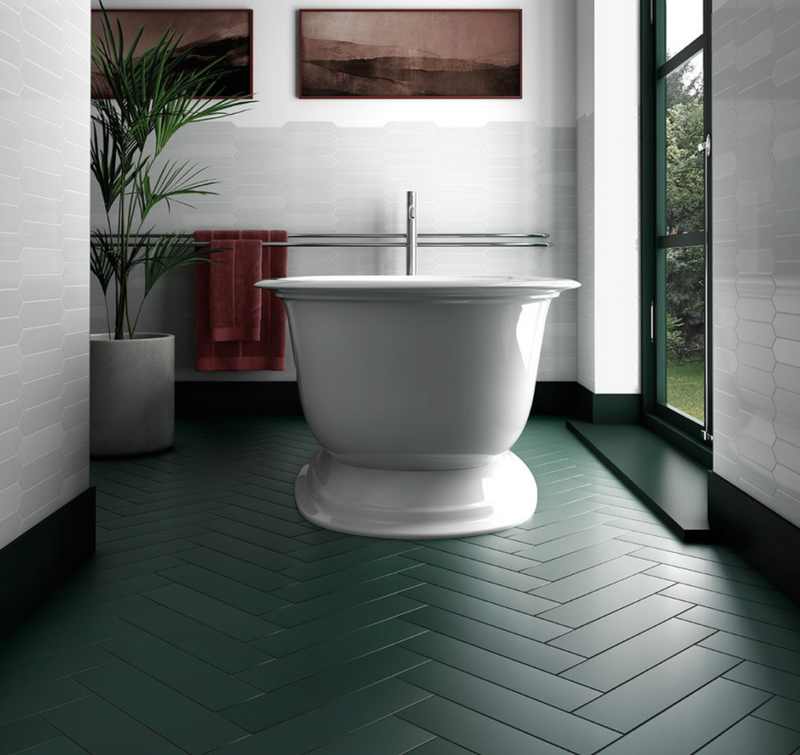 Forte 3.5x14.5 Viridian Green Matte Rectangle Tile – Stone Products ...