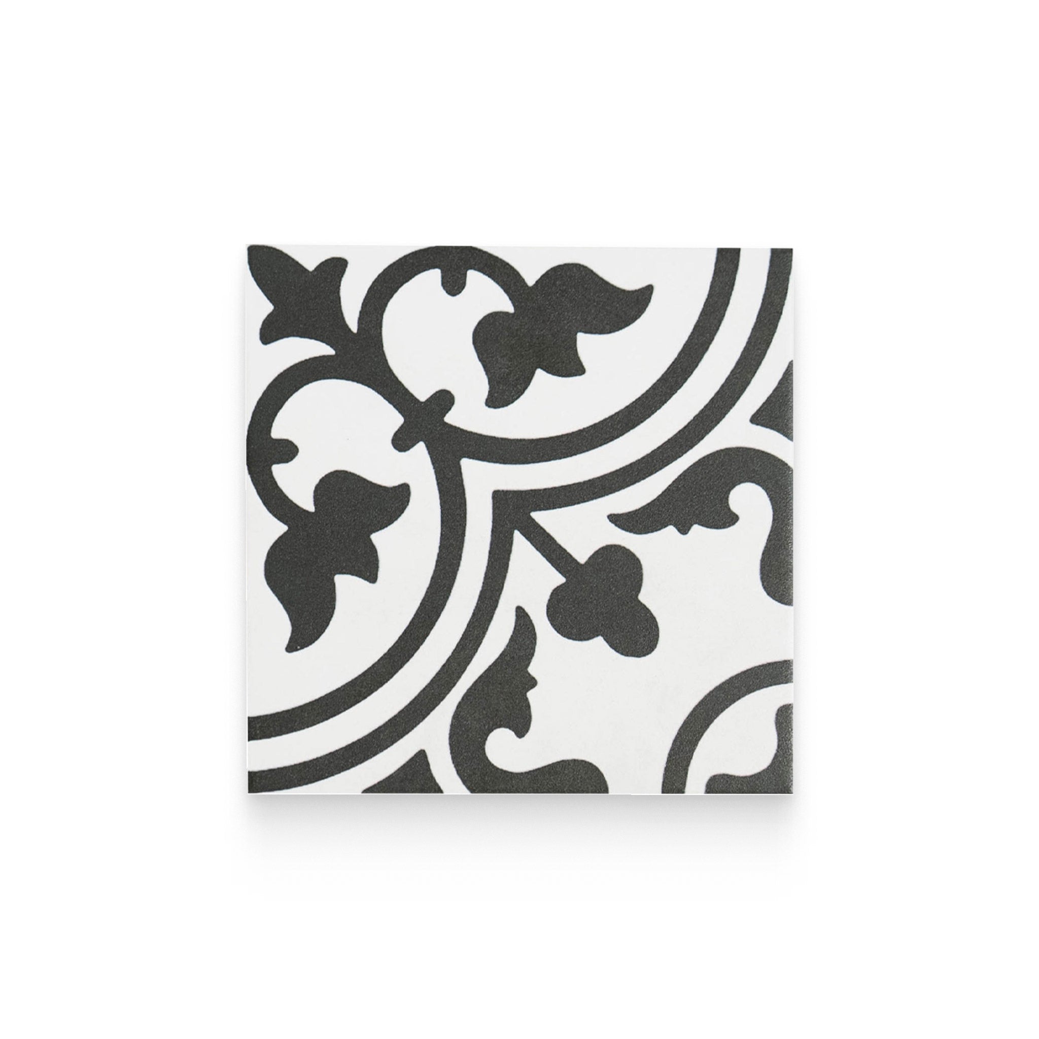 Valencia Deco 6x6 Clover B&W Matte Square Tile – Stone Products Unlimited