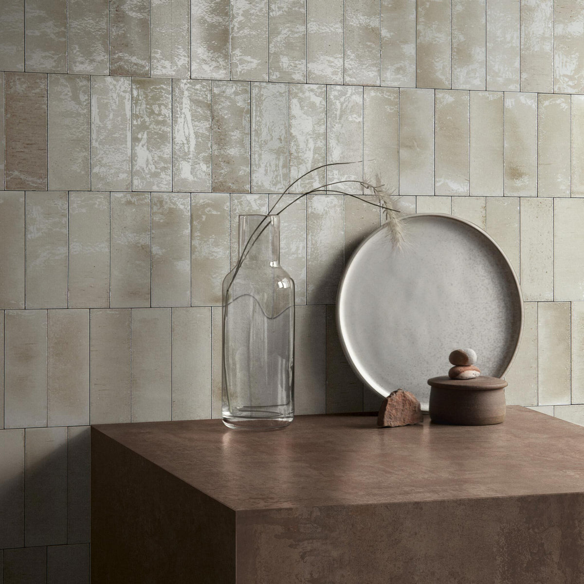 Breeze 2x6 Beige Glossy Rectangle Tile – Stone Products Unlimited