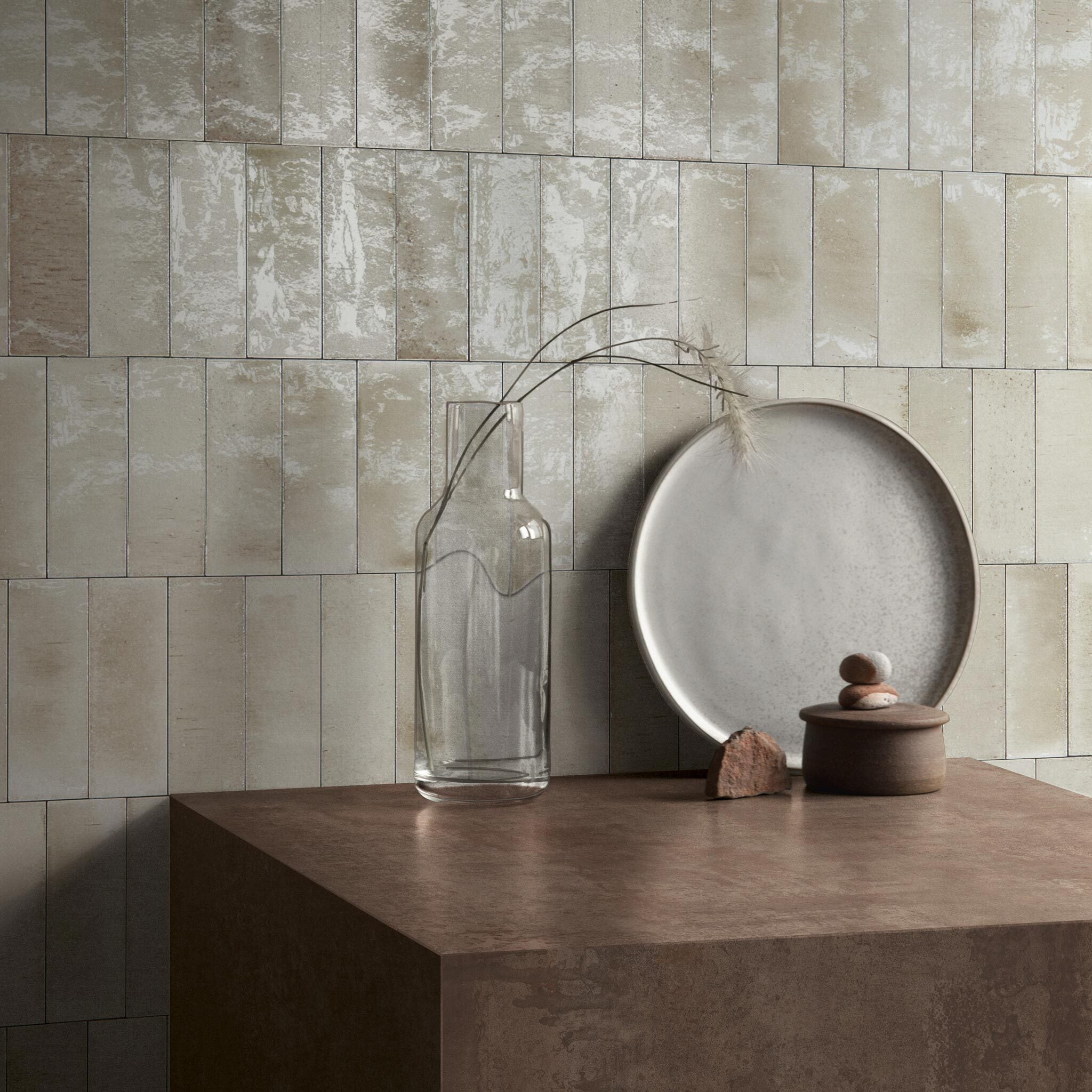 Breeze 2x6 Beige Glossy Rectangle Tile – Stone Products Unlimited