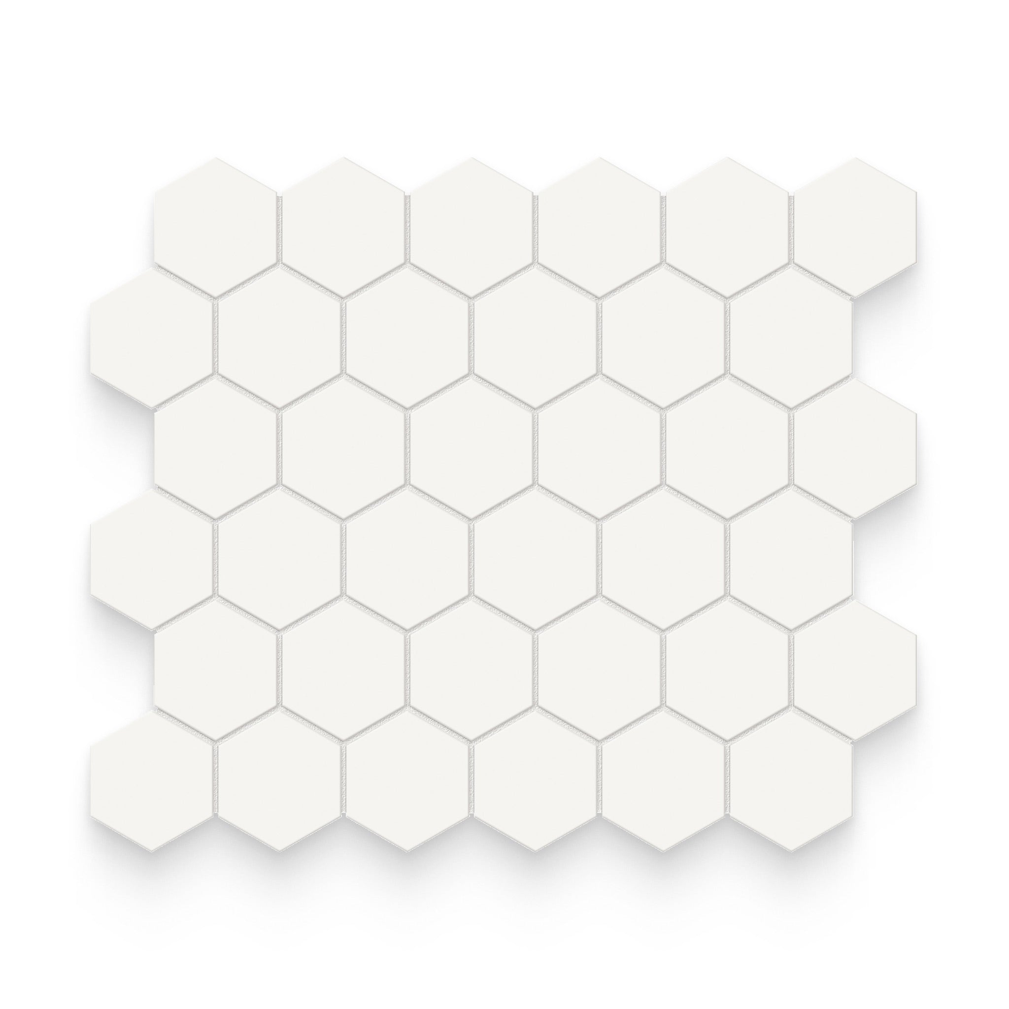 Essential 2x2 Canvas White Matte Hexagon Mosaic – Stone Products Unlimited