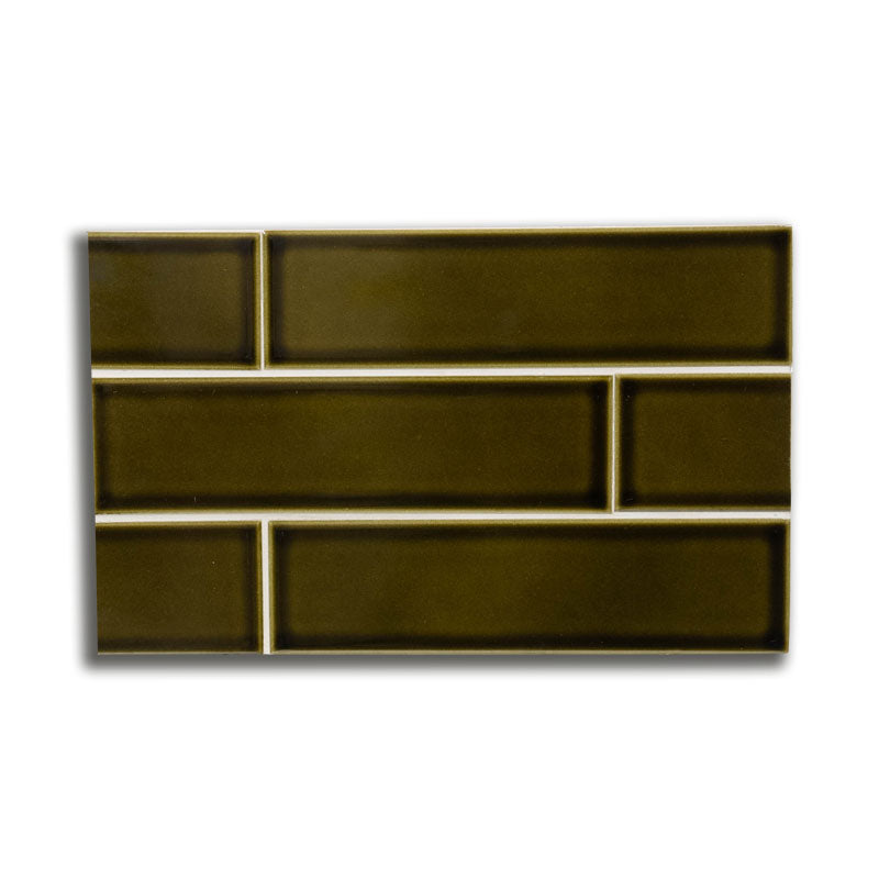 Eigo 2.5x9 Olive Glossy Rectangle Tile – Stone Products Unlimited