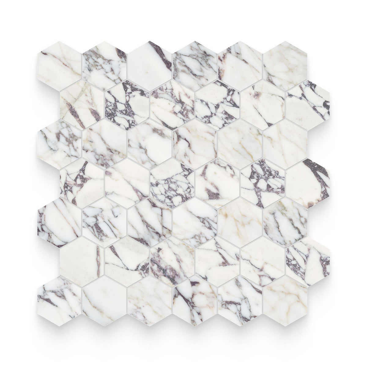 2x2 Viola Honed Hexagon Mosaic – Stone Products Unlimited