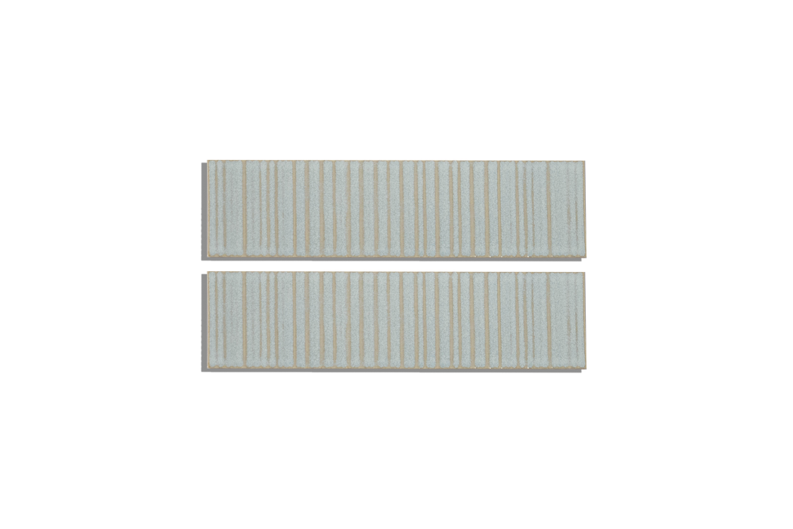 Akuza 2.5x9 Sky Ribbed Rectangle Tile – Stone Products Unlimited