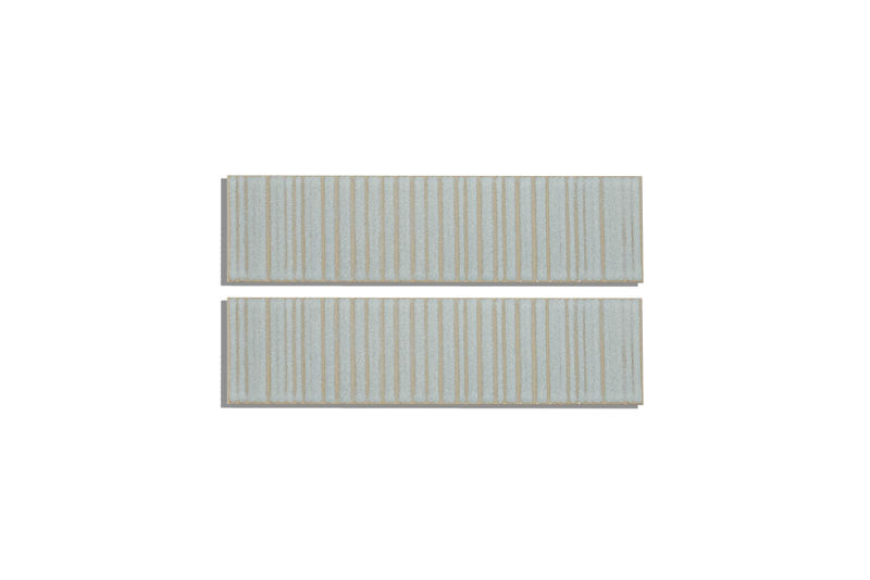 Akuza 2.5x9 Sky Ribbed Rectangle Tile – Stone Products Unlimited