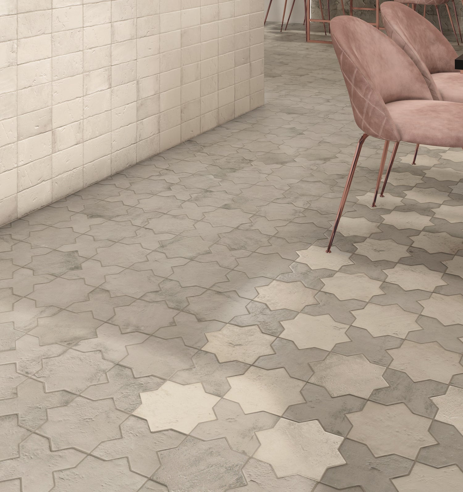 Star and Cross 6x6 Glacier Matte Star Tile – Stone Products Unlimited