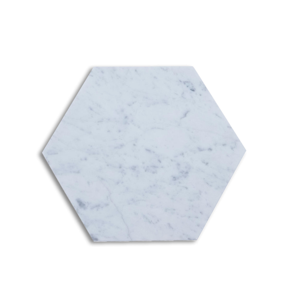 6x6 Carrara White Honed Hexagon Tile – Stone Products Unlimited
