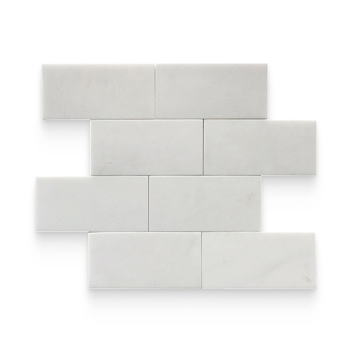3x6 Thassos White Honed Rectangle Tile – Stone Products Unlimited