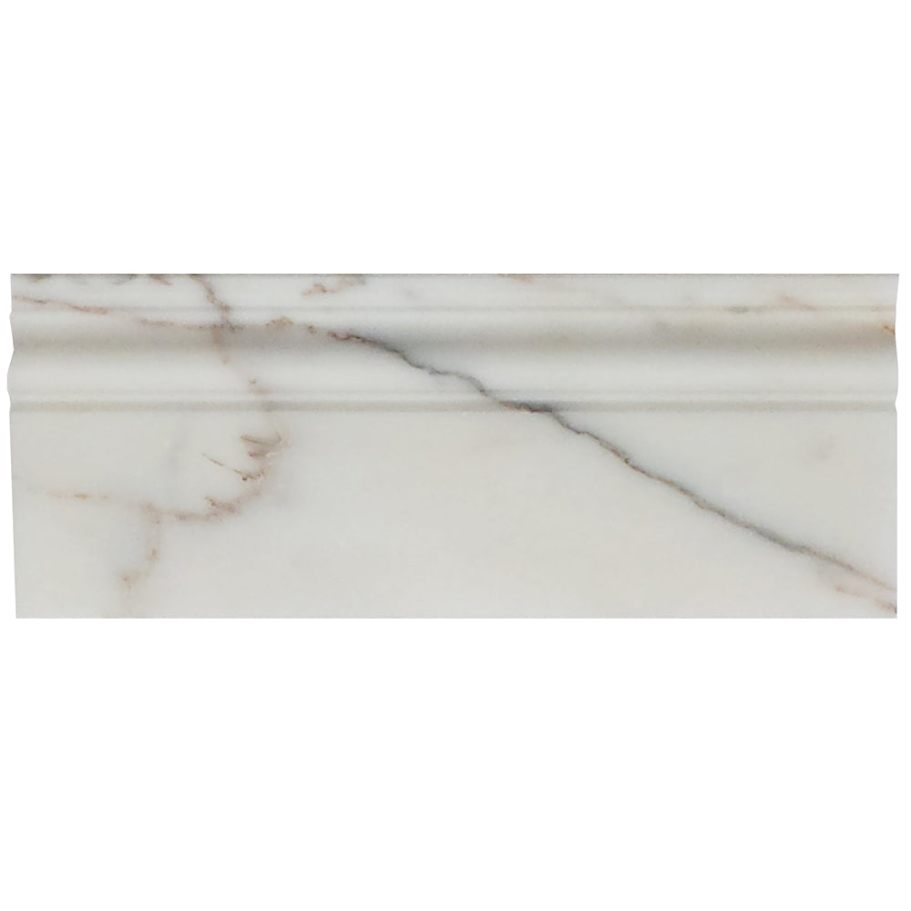 4.75x12 Calacatta Gold Polished Baseboard Trim – Stone Products Unlimited